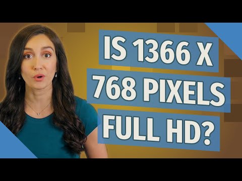 Is 1366 x 768 pixels full HD?