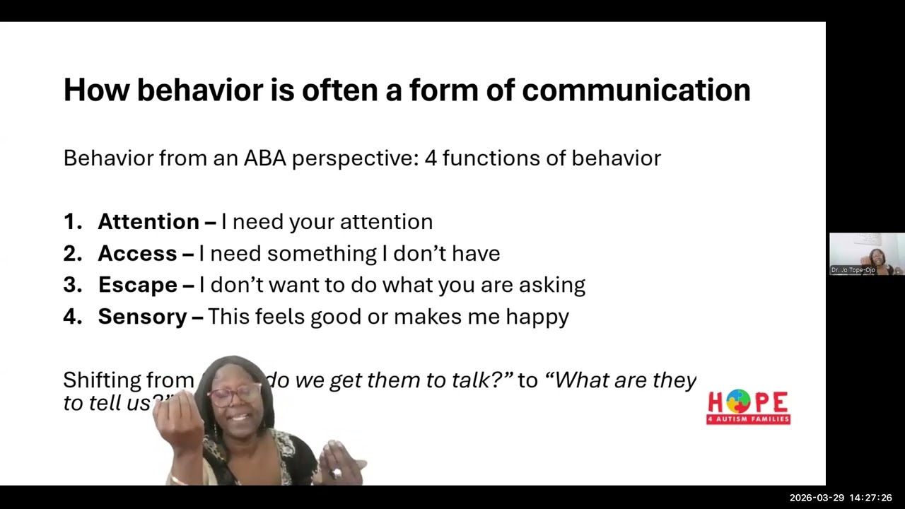 Autism Behavior Explained | Behaviour is Communication | Parent Support Session