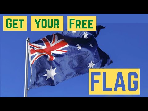 How to get an Australian flag for free from the Government.