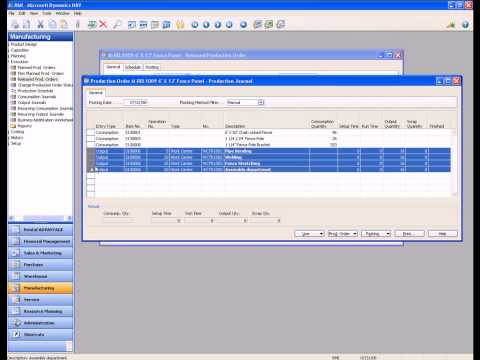 Manufacturing Functionality Demonstration