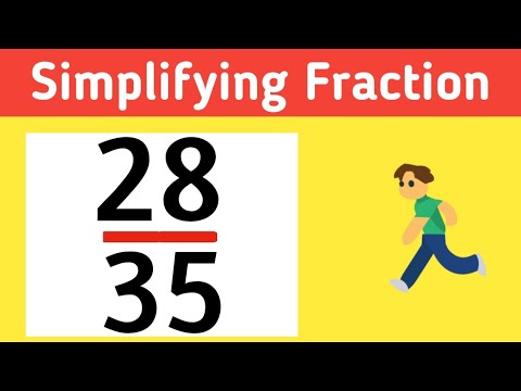 How to Simplify the Fraction 28/35 || 28/35 Simplified