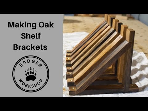 Oak Shelf Brackets