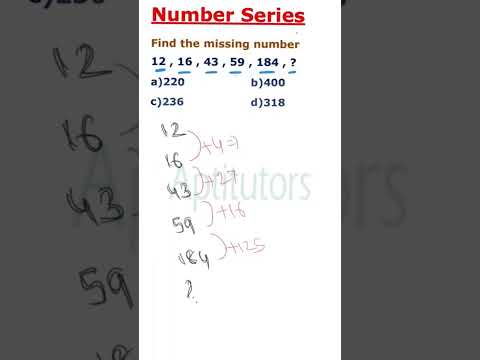 Aptitude Questions for TCS NQT...Number Series Problems in Reasoning