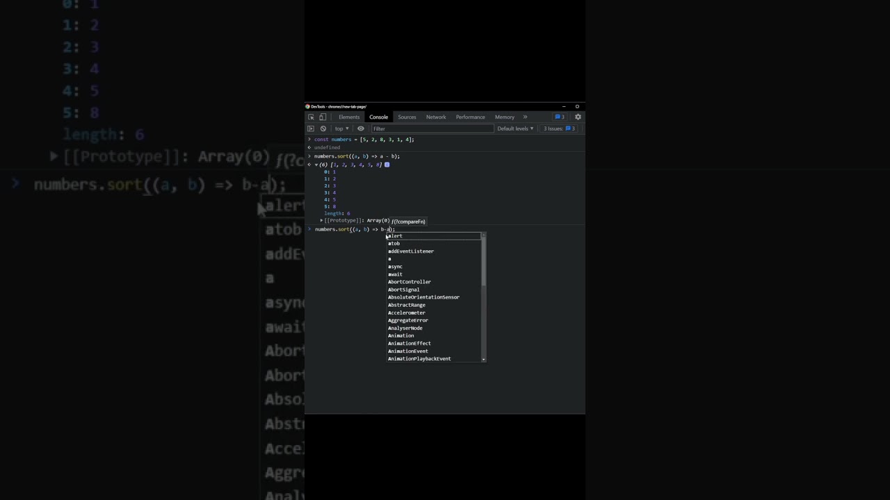 How to Sort Arrays in JavaScript | Ascending and Descending Order #javascript #codingtutorials #web