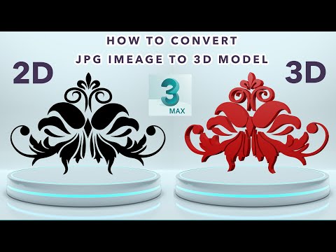 How to Convert JPG Image to 3d Model in 3ds Max