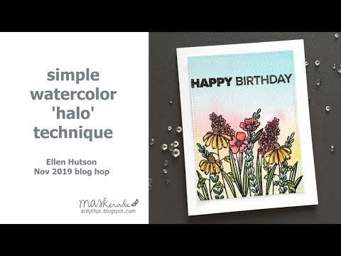 Simple Watercolor 'Halo' Technique