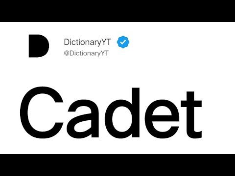 Cadet Meaning in English