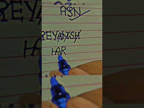 writing Reyansh name. comment your name.#logo #logodesign #name #namelogodesign #design #shorts