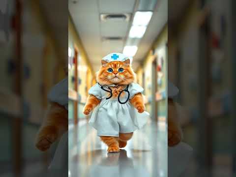 Doctor Cat?Viral Please #orangecat #doctor #orangecolor #cat #trendingai