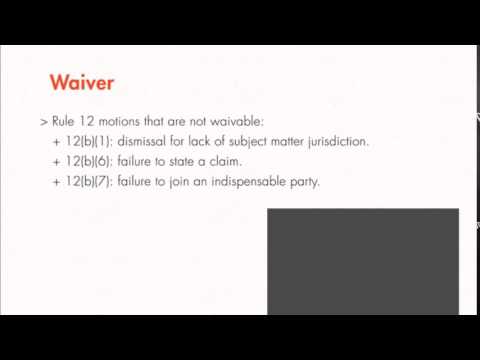 Module 5.3: Motion to Dismiss