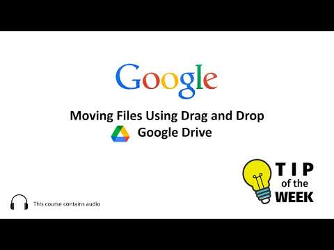 Moving Files Using the Drag and Drop Method