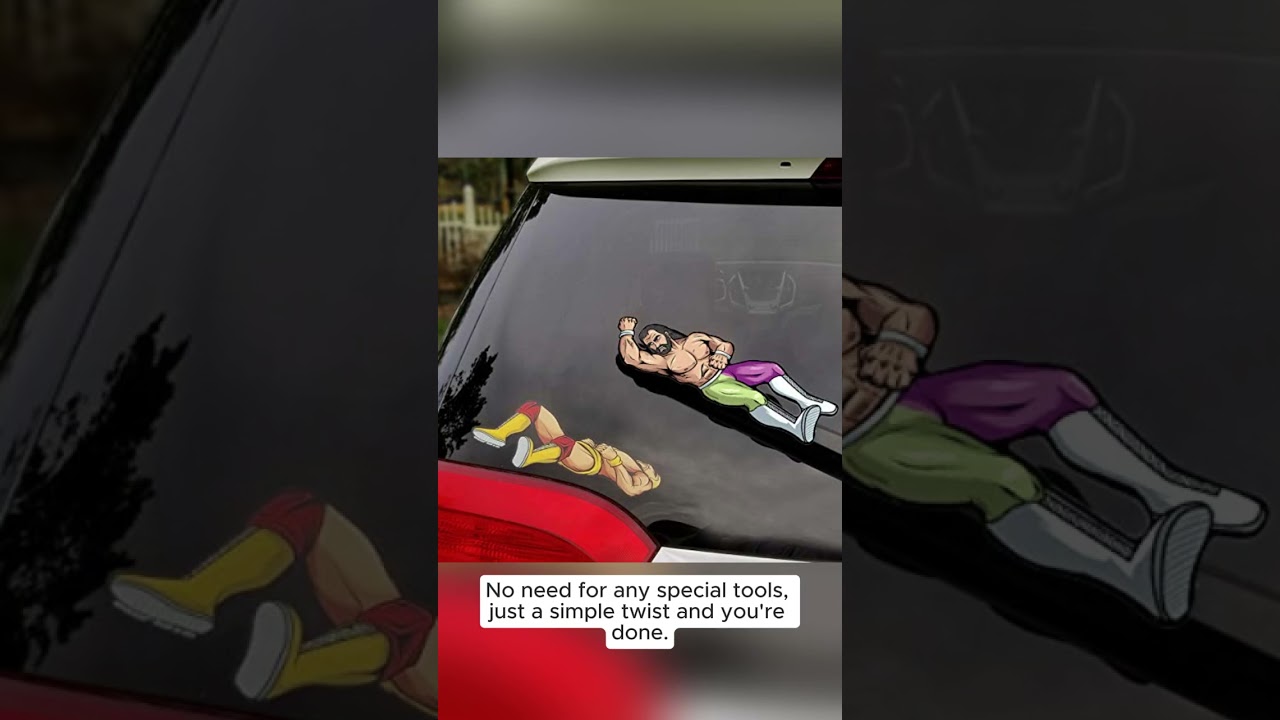 Epic WiperTags Elbow Drop Wrestling Decal for Your Car! 💪🚗#amazon #shorts #car #selectfinds
