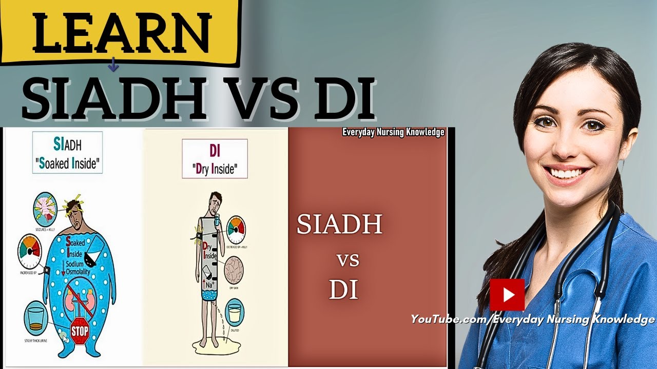 Compare SIADH vs DI Everyday Nursing Knowledge