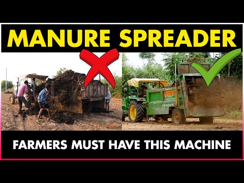 Mesin Penyebar Pupuk Kandang | Mesin Penyebar Kotoran Lahan Pertanian | Traktor Penyebar Pupuk