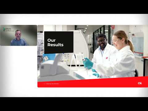 CSL Ltd. (OTCQX: CSLLY | ASX: CSL): Virtual Investor Conferences