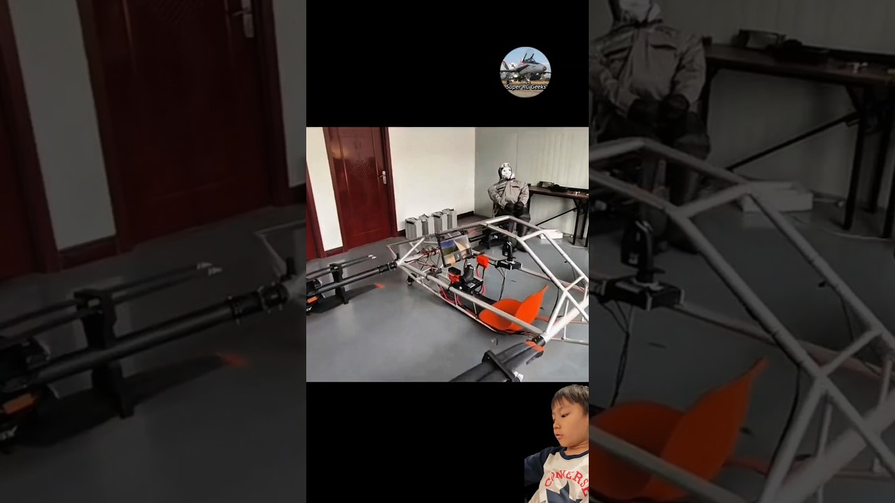 Do you wanna fly this cheap diy homemade manned drone #manneddrone #rcmodel #aircraft #vtol