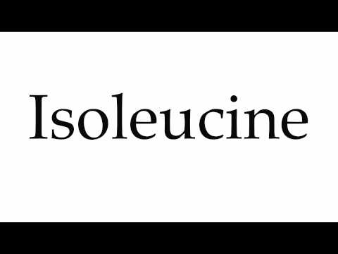 How to Pronounce Isoleucine