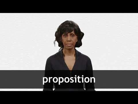 PROPOSITION definition and meaning | Collins English Dictionary