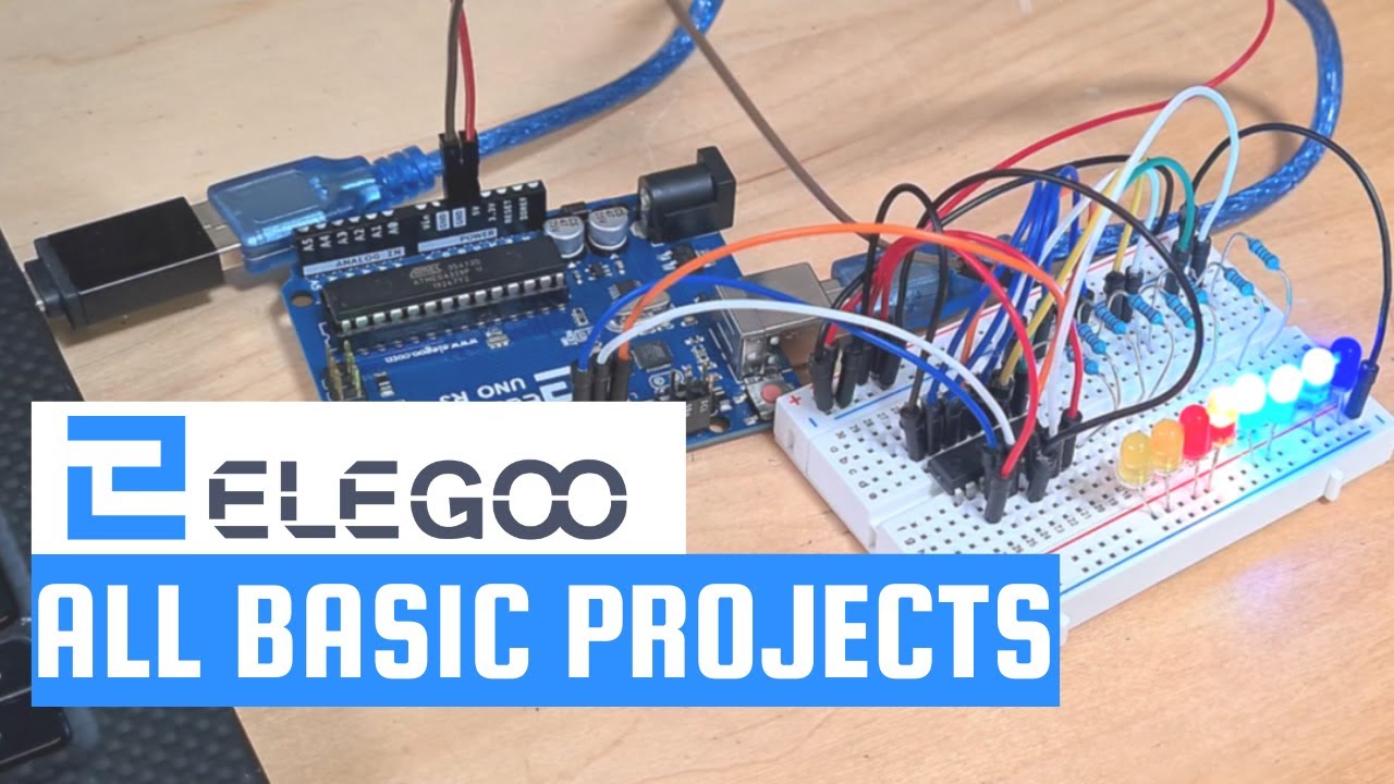 All Projects From The Elegoo Basic Starter Kit Arduino Tutorials