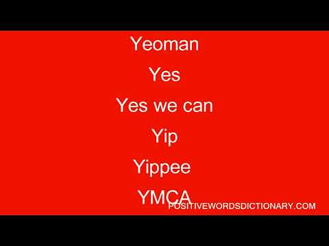 Positive words That Start With y | Positive words starting with y