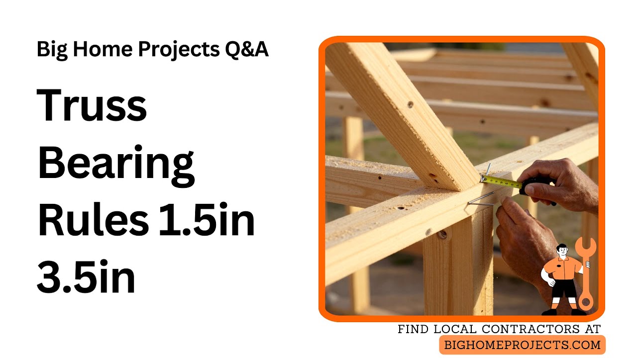 One-Point Truss Bearing Width 1.5in 3.5in Guide