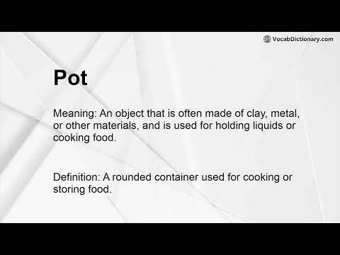 Pot Meaning