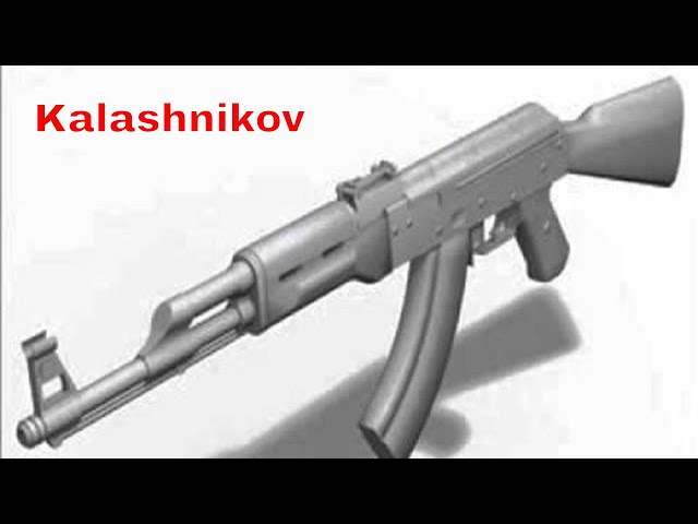 AKM Kalashnikov next gen weapon 3d model 3D Model - FlatPyramid