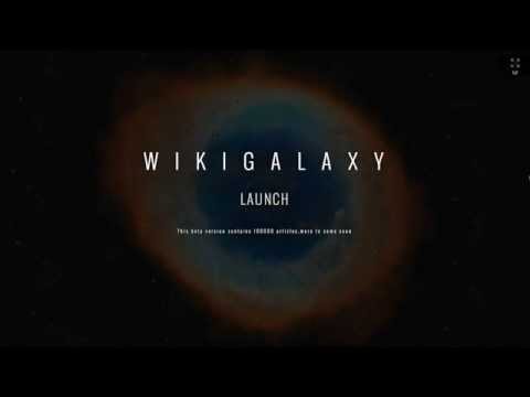 WikiGalaxy: a 3D visualization of Wikipedia