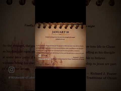 Bible Verse A Day From “God’s Promises” Daily Calendar / Ephesians 6:10 - January 18, 2025