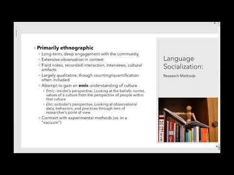 APLING605 Week 5 Language Socialization