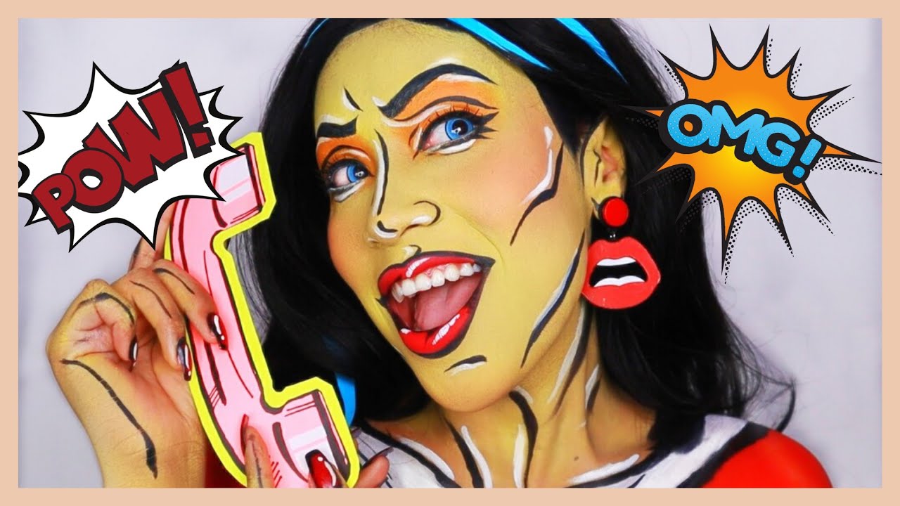 ✅ Classic Pop Art Comic Girl Makeup || MHACulay