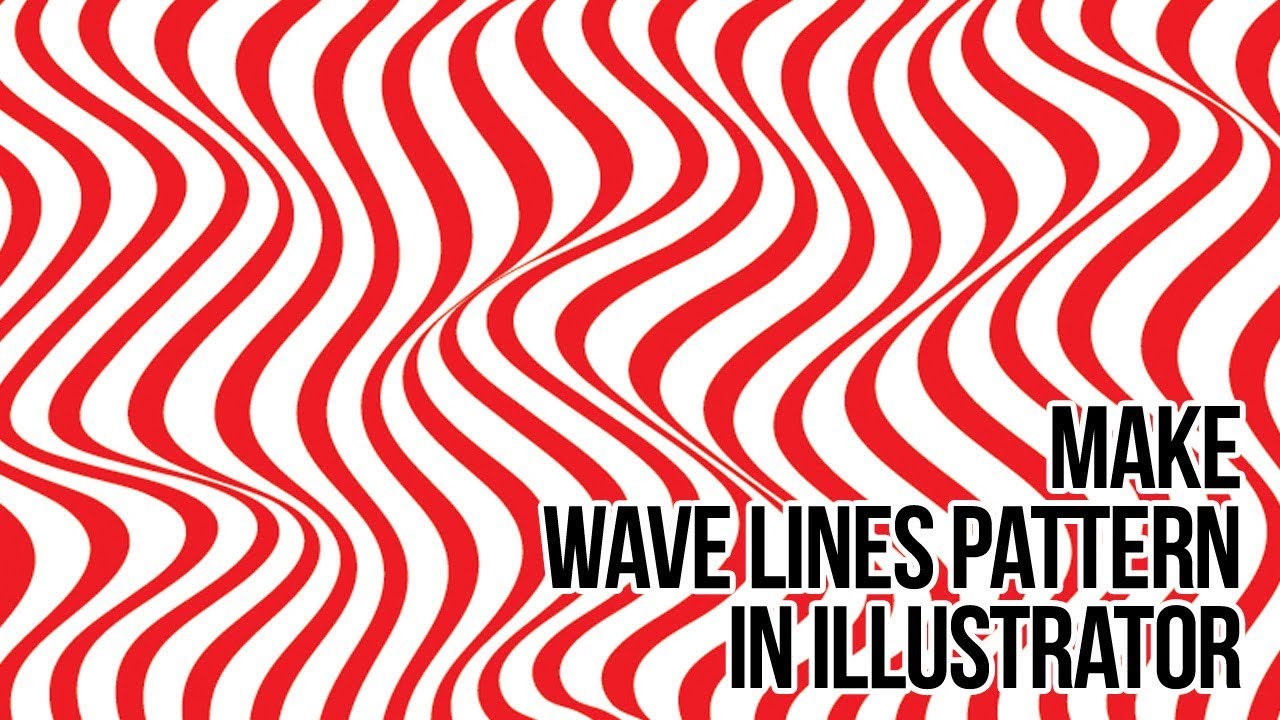 How to create line waves pattern in adobe illustrator