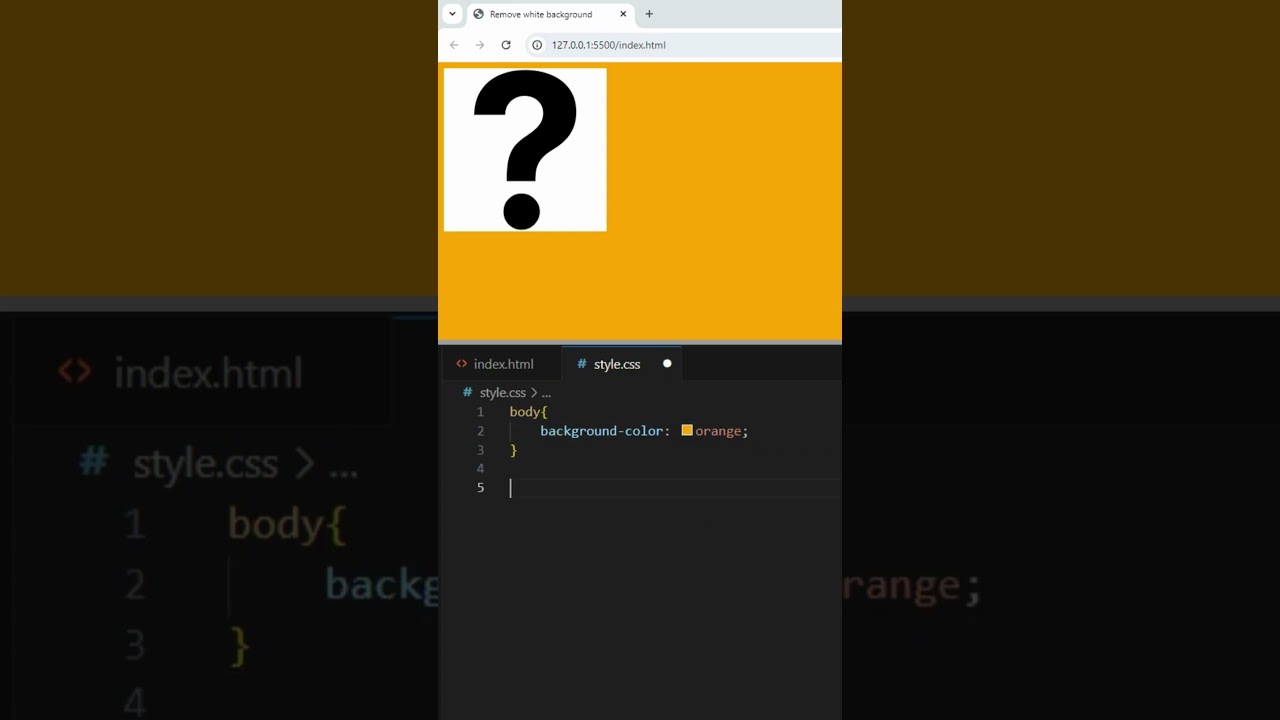 How to Remove White Background from Image using CSS |  #coding #programming #html #css #shorts