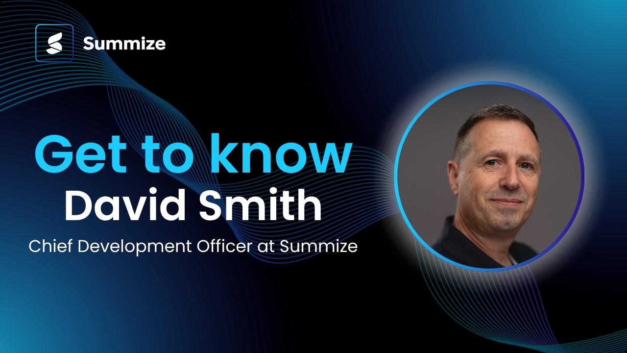 Get to know David Smith, Summize's CDO & Co-founder