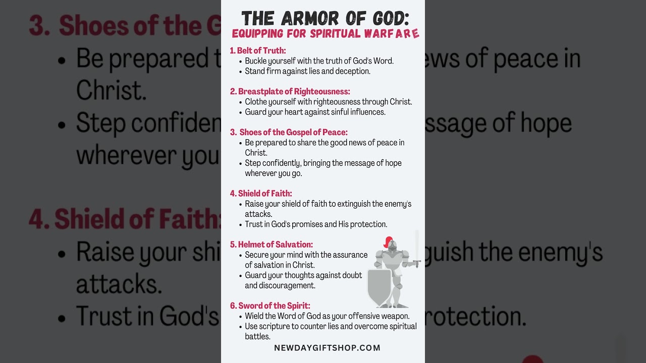 The Full Armor of God: Equipping for Spiritual Warfare #armorofgod #prayer #spiritualwarfare #bible