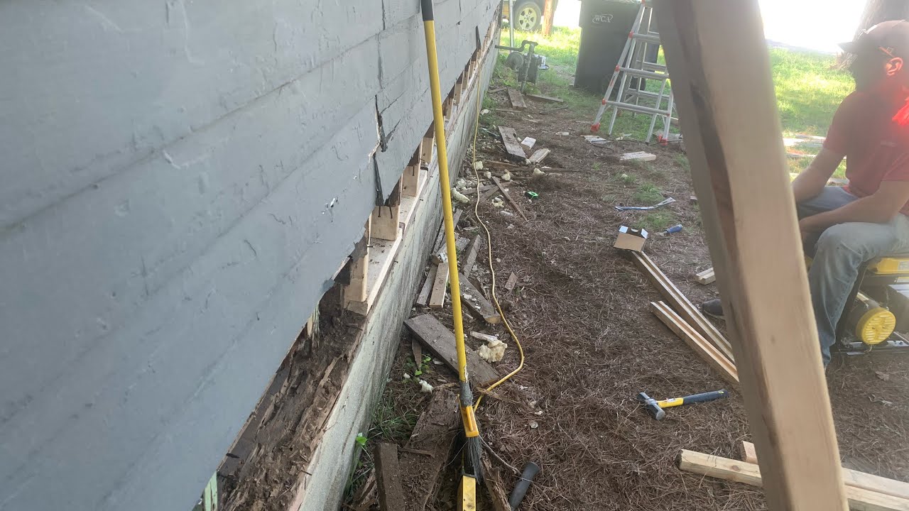 Repairing Exterior stud walls bowing out on our rental property