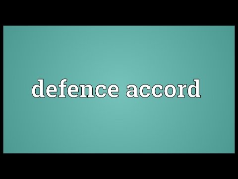 Defence accord Meaning