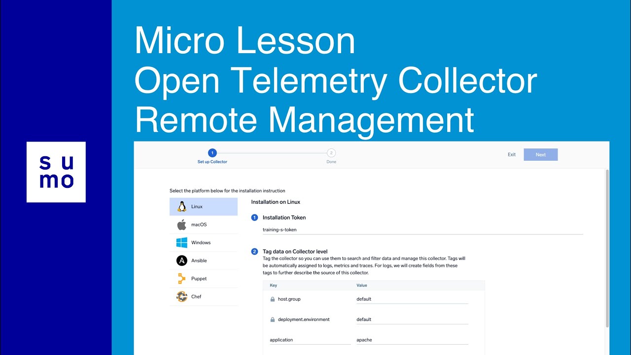 Microlesson: Open Telemetry Collector Remote Management