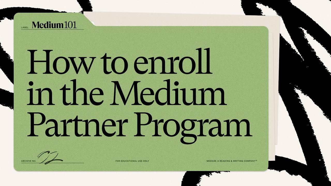 How to enroll in the Medium Partner Program