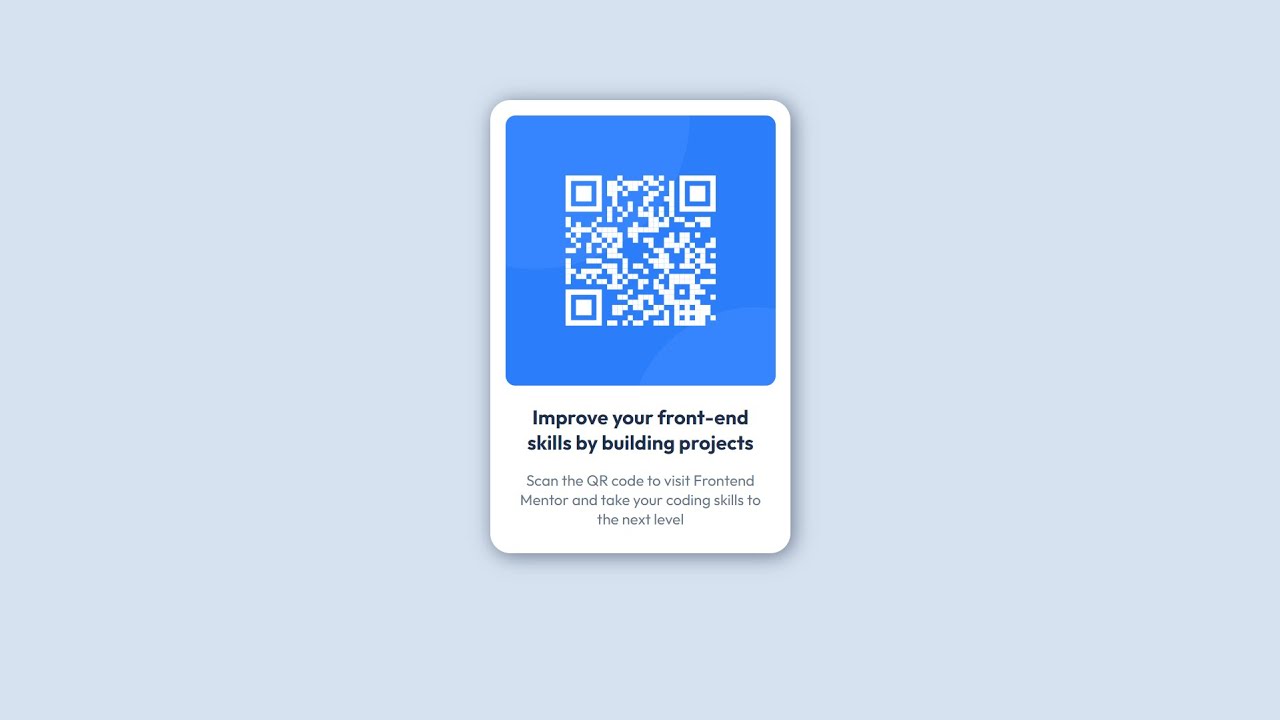 QR code component - HTML & CSS / Frontend Mentor Challenges