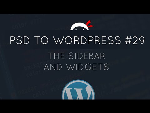 Learn PSD to WordPress Tutorial 29 The Sidebar Widgets - Mind Luster
