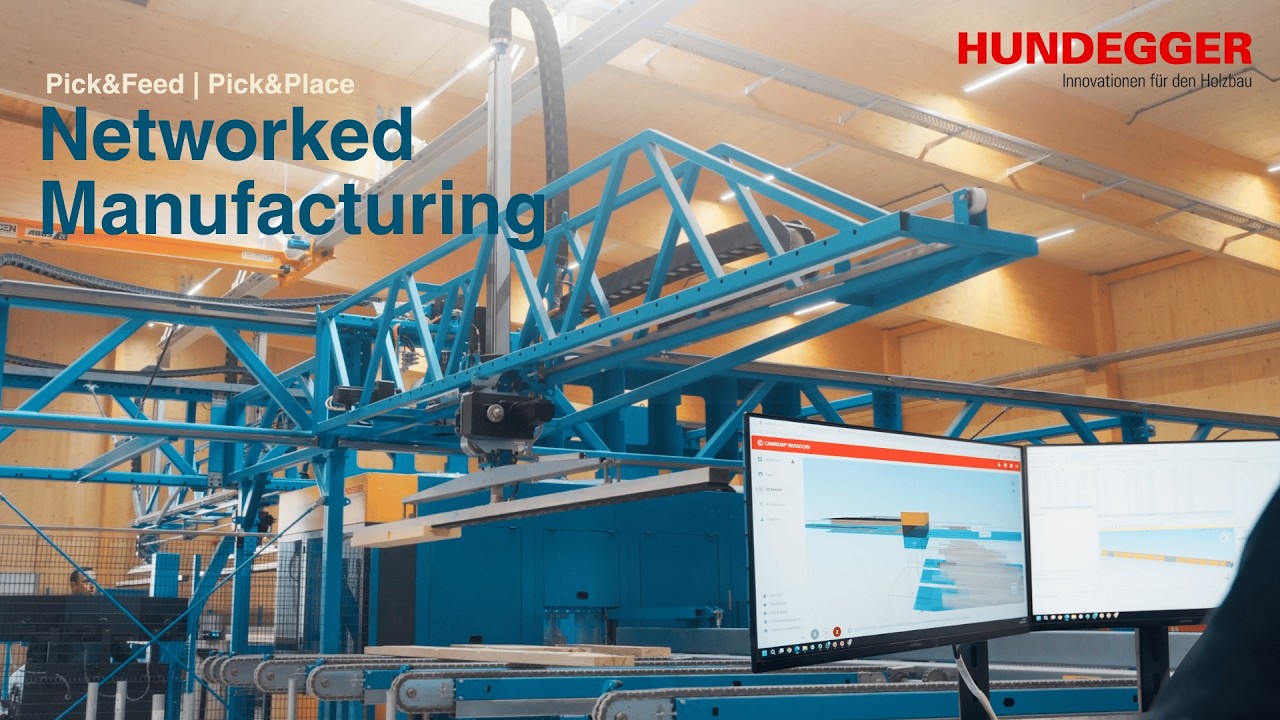 Networked Manufacturing with Pick&Feed and Pick&Place | Hundegger