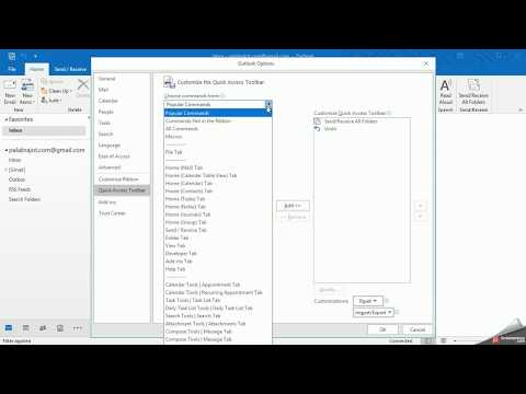 Create a Shortcut to "Choose Forms" in Outlook 2016 / Office 365