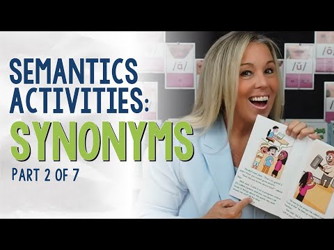 Language Structures Understanding Semantics Part 2: Synonyms