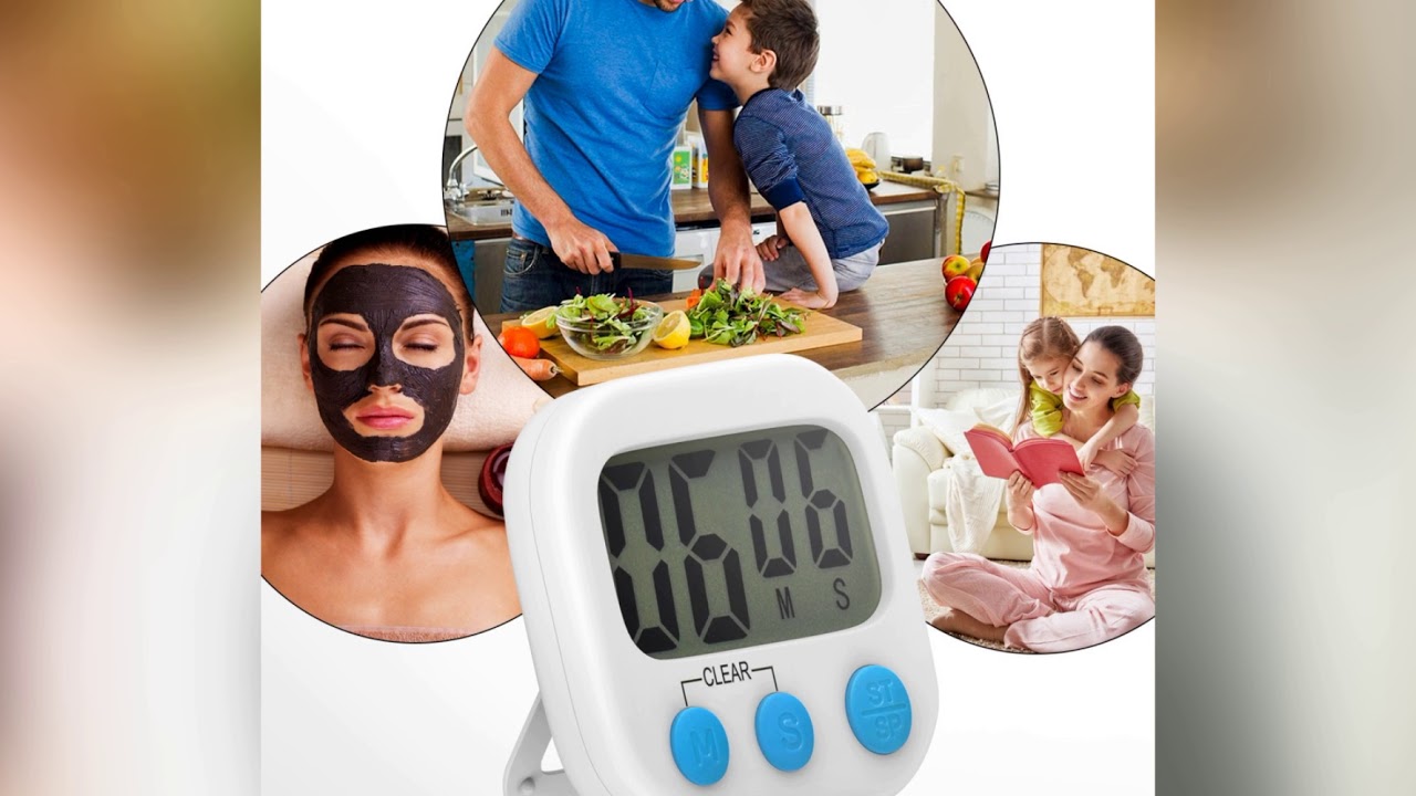 Digital Kitchen Timer for Cooking,Large LCD Display,Magnetic Backsite,Stand