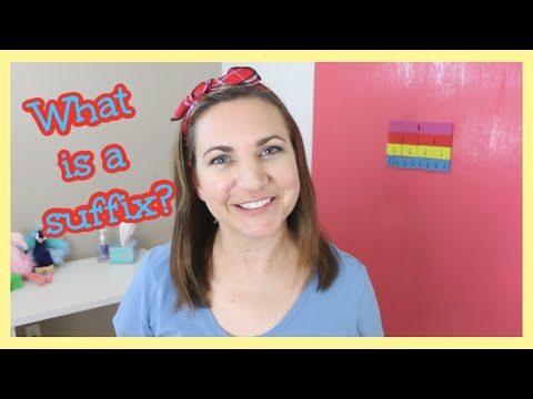 What is a suffix?