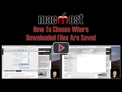 How To Choose Where Downloaded Files Are Saved (MacMost #1885)