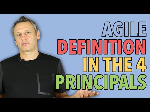 Agile Definition in the 4 Principles