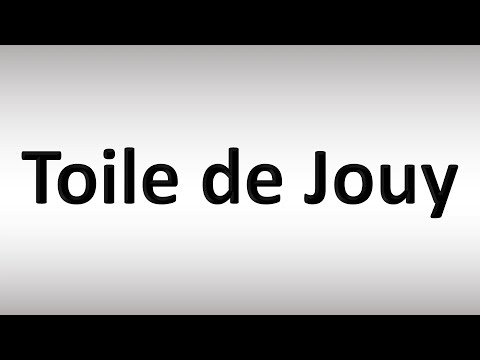 How to Pronounce Toile de Jouy