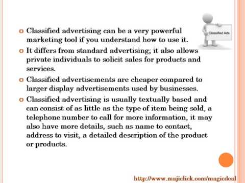 Magic Deal -- Online free classified Ads